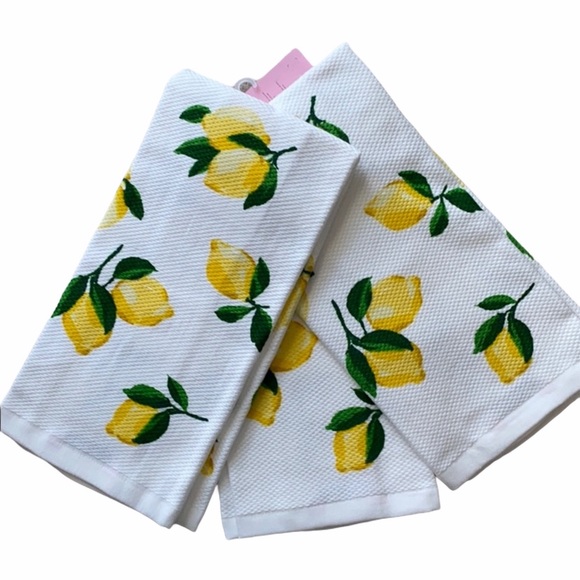 kate spade | Kitchen | New Kate Spade 3pc Make Lemonade Dish Towel Set ...
